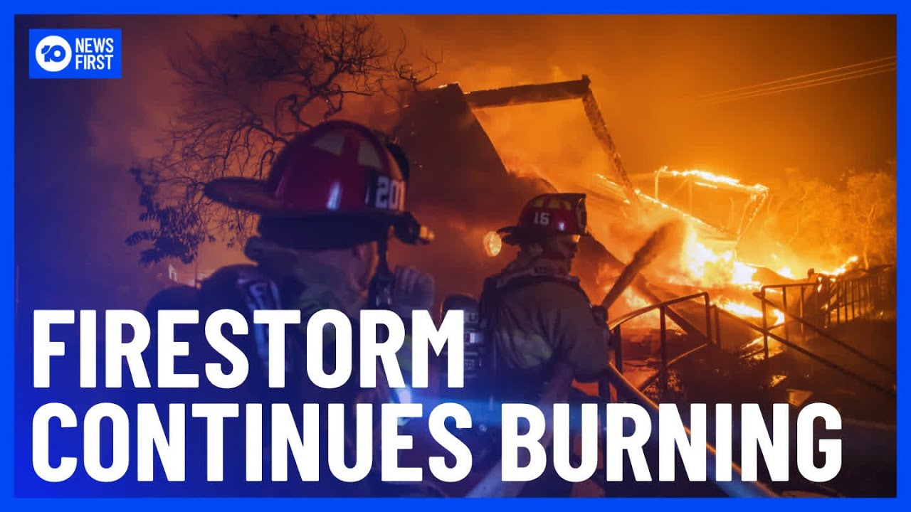 Firefighters Brace Themselves For 110KM/H Winds In Firestorm | 10 News ...