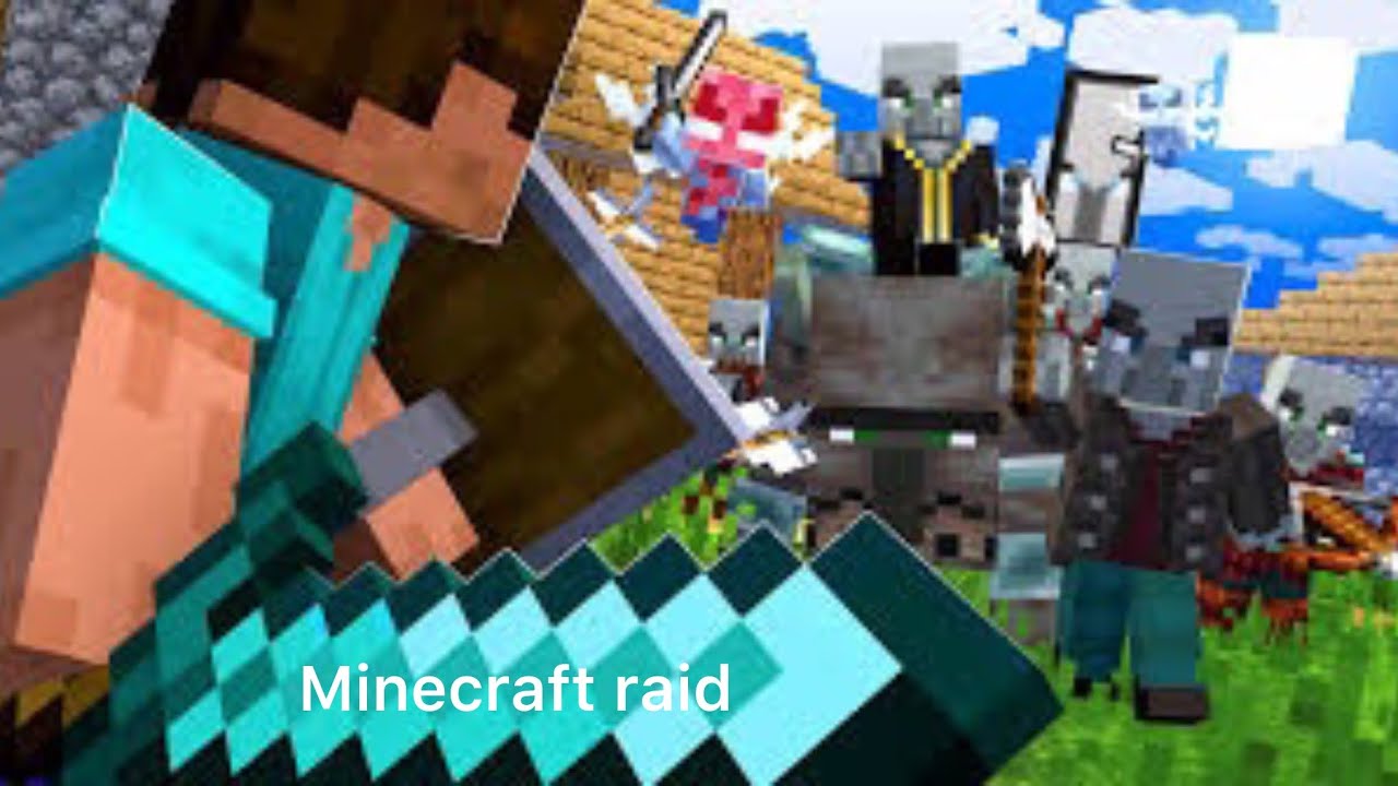 Minecraft raid - YouTube
