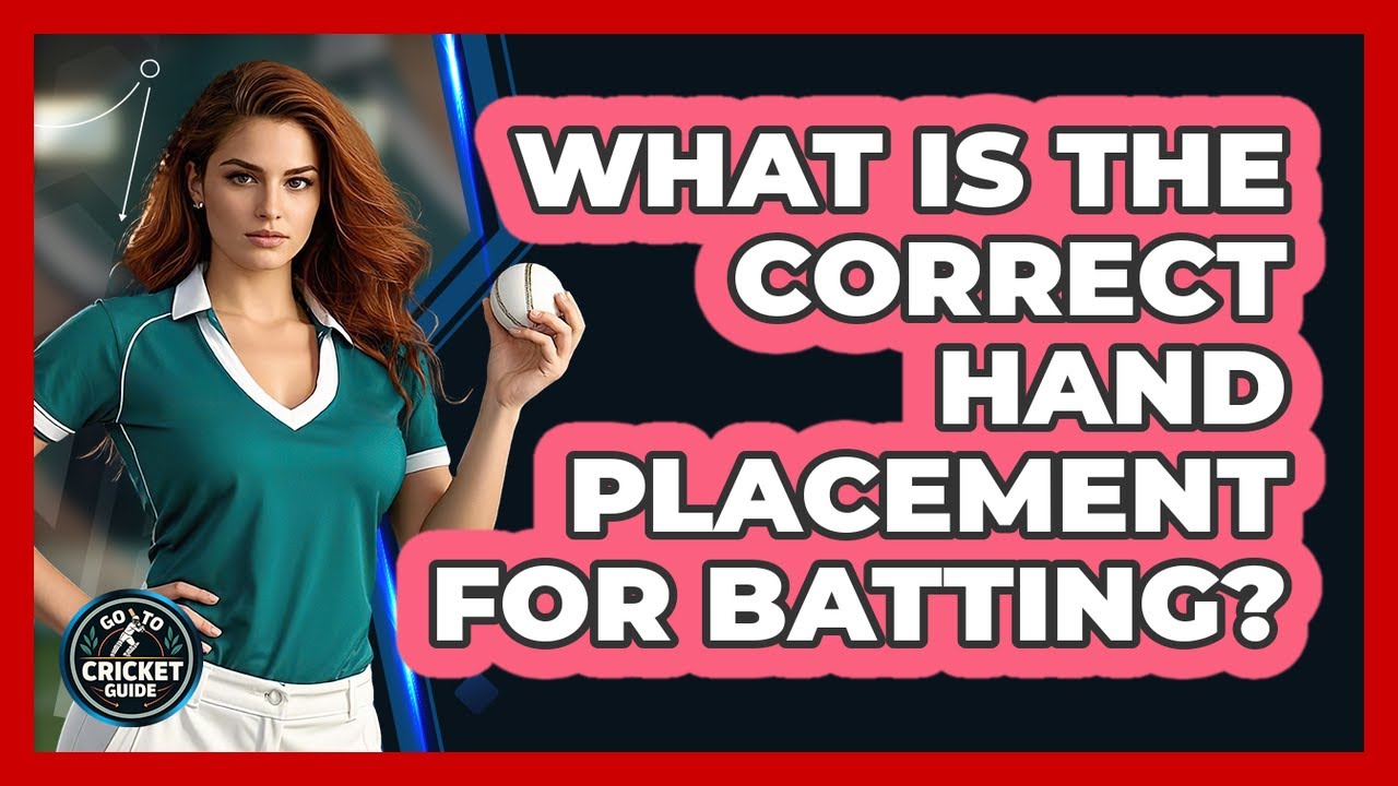 What Is The Correct Hand Placement For Batting? - YouTube