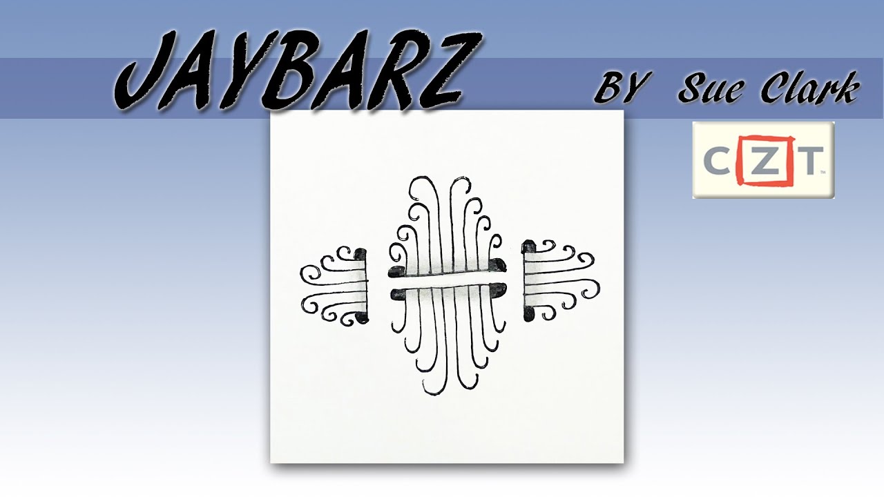 如何畫一般圖樣How to draw the Tangle Pattern JAYBARZ - YouTube