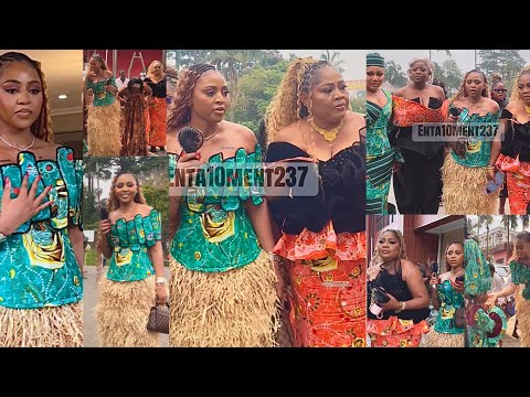 Regina Daniels, ihre Mutter Rita Daniels und weitere bekannte Nollywood-Stars legten Kamerun anlä...