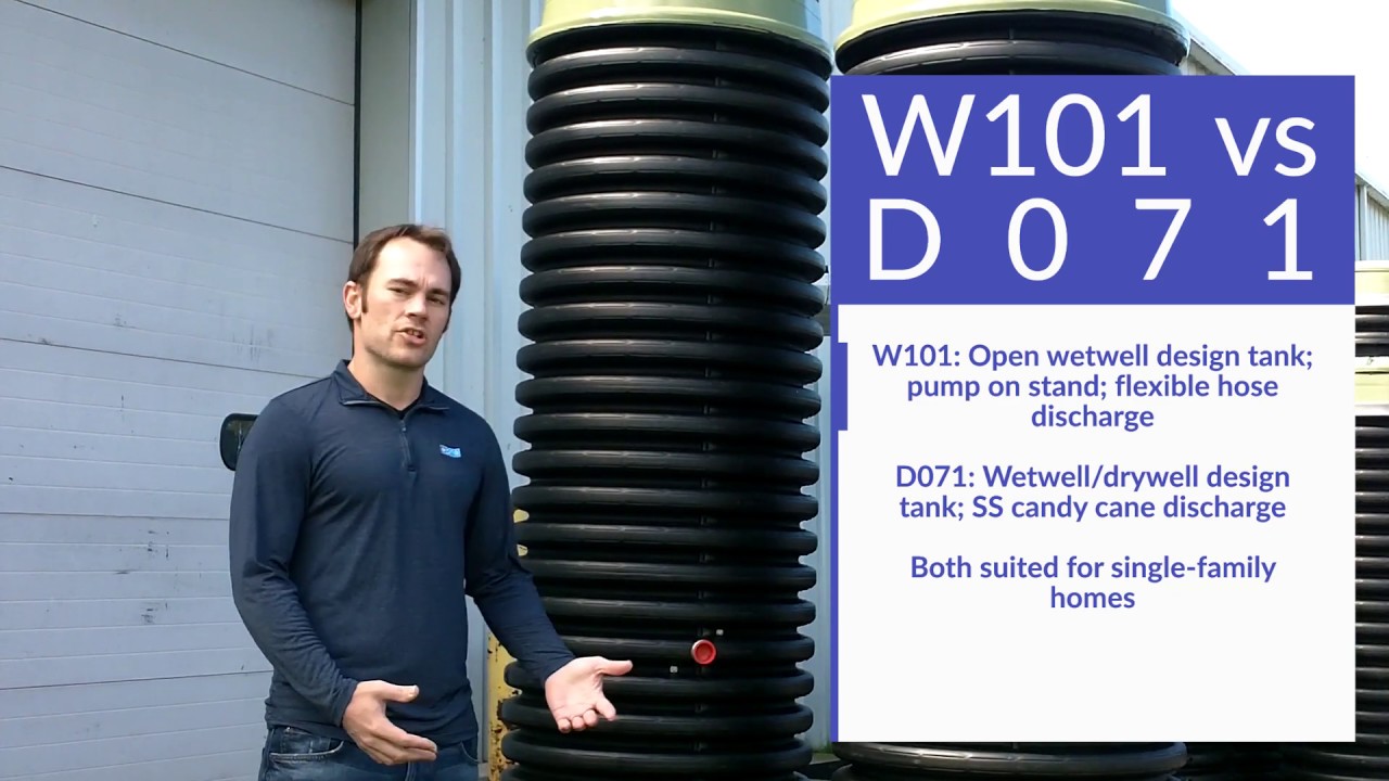 Comparing the DH071 vs WH101 Grinder Pump Stations from E/One - YouTube