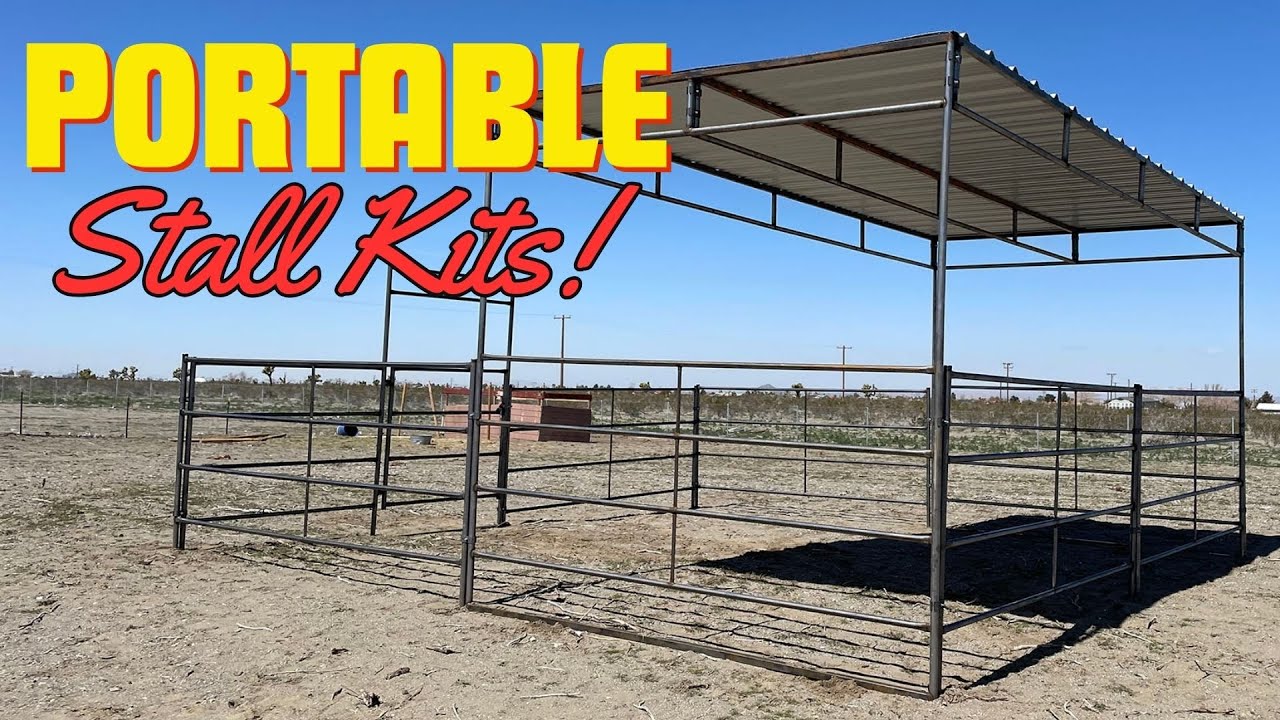 Portable Horse Pipe Corrals For Sale - YouTube