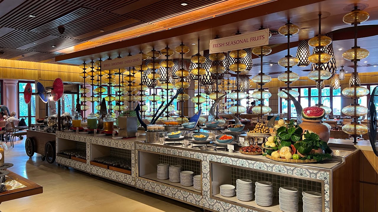 Buffet Breakfast @ Centara Grand Beach Resort Phuket - YouTube