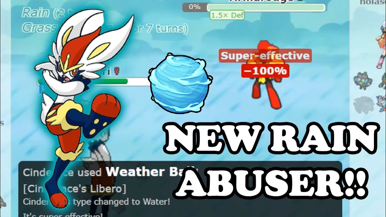Weather Ball Cinderace Rain is the NEW OU META!! Pokemon Scarlet and ...