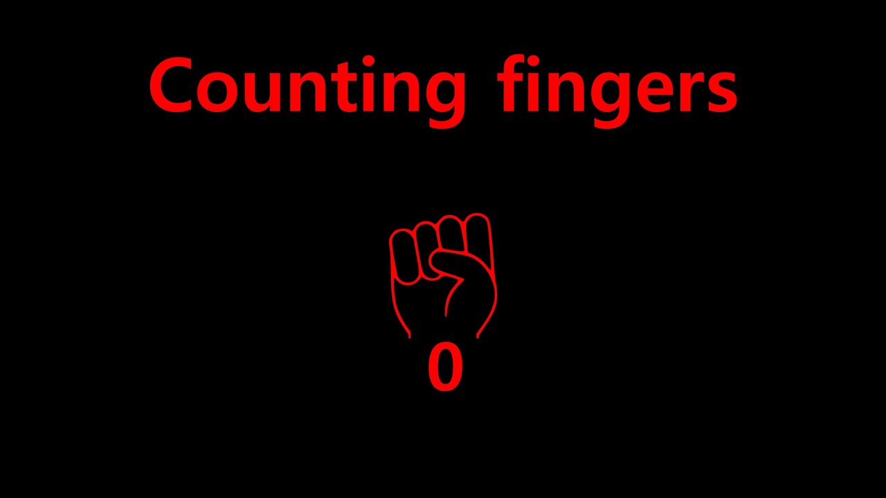 CVI 뇌성(피질)시각장애 CVI Counting fingers:3-2-1(RED/black) - YouTube