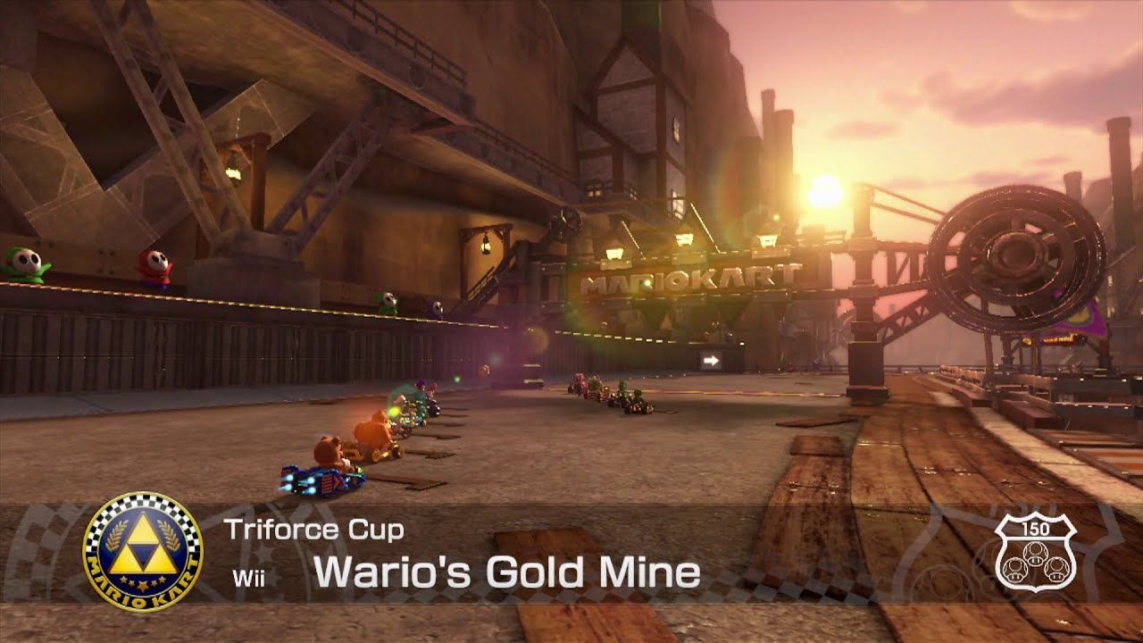 Mario Kart 8 Wii Wario's Gold Mine - YouTube