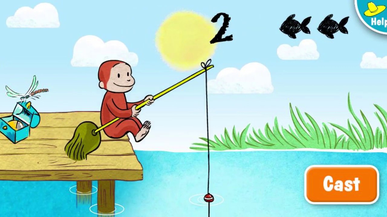 Fishing With George - Curious George Game - YouTube
