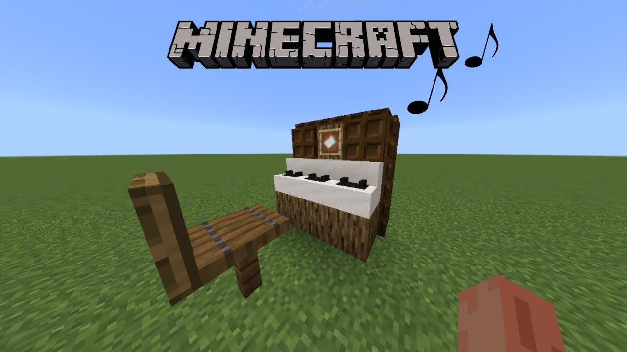 How to make a piano in minecraft - YouTube