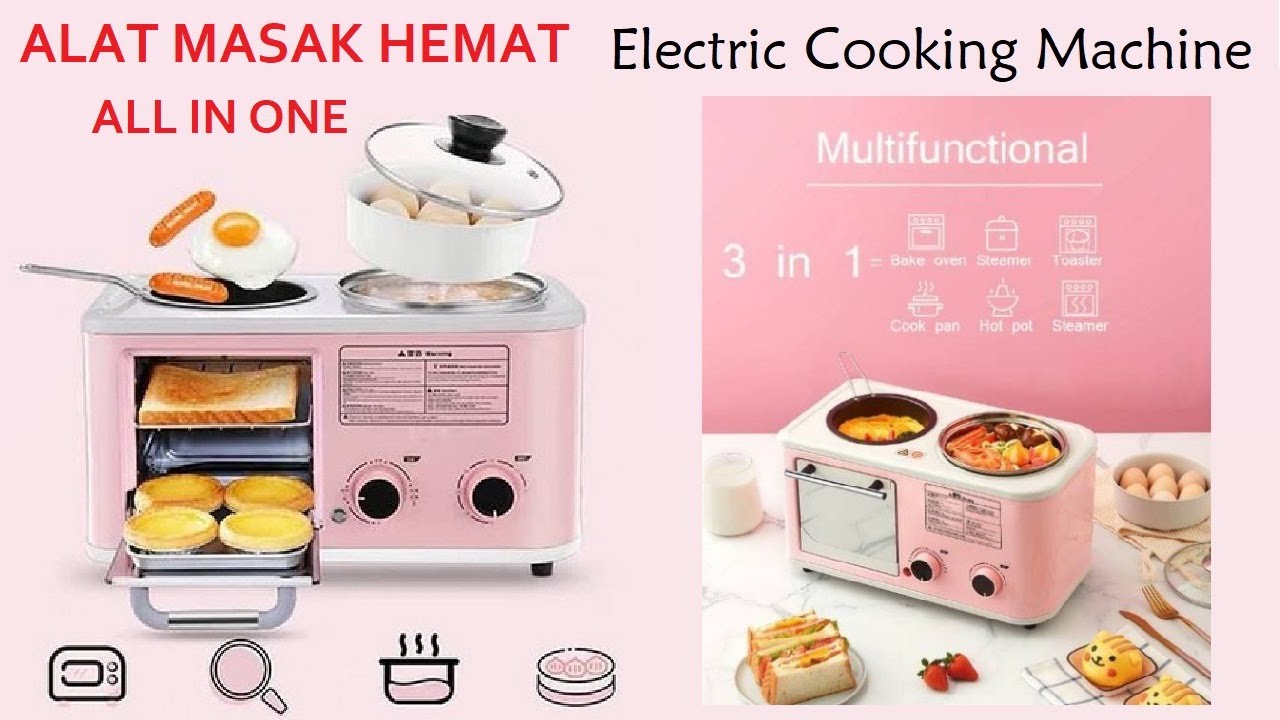 Kompor Oven Listrik 3in1 Mini Cooking Machine 921-122 - YouTube