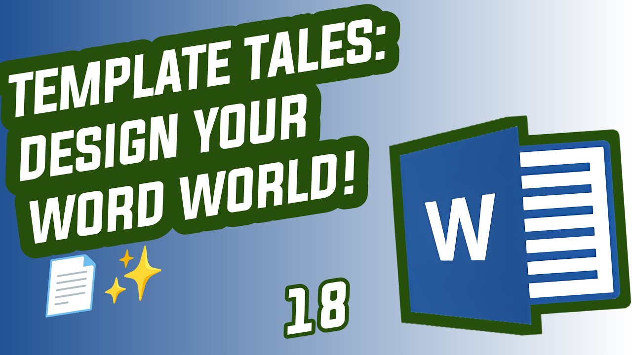 18. Creating Microsoft Word Templates || PremiumCoursesFree - YouTube