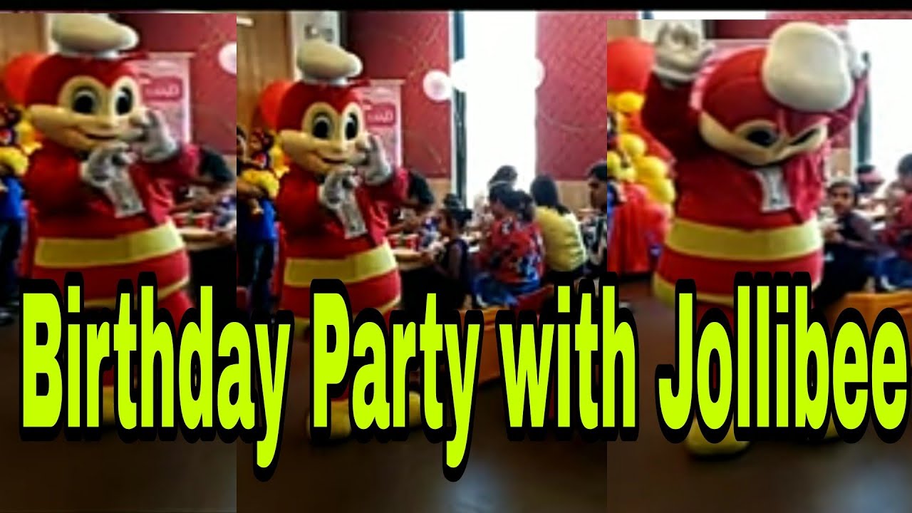 BIRTHDAY PARTY WITH JOLLIBEE - YouTube