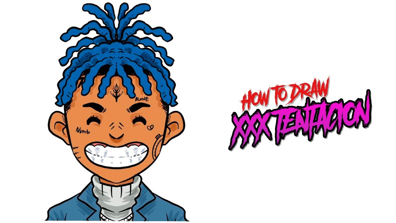 How to draw drawing xxxtentacion - YouTube