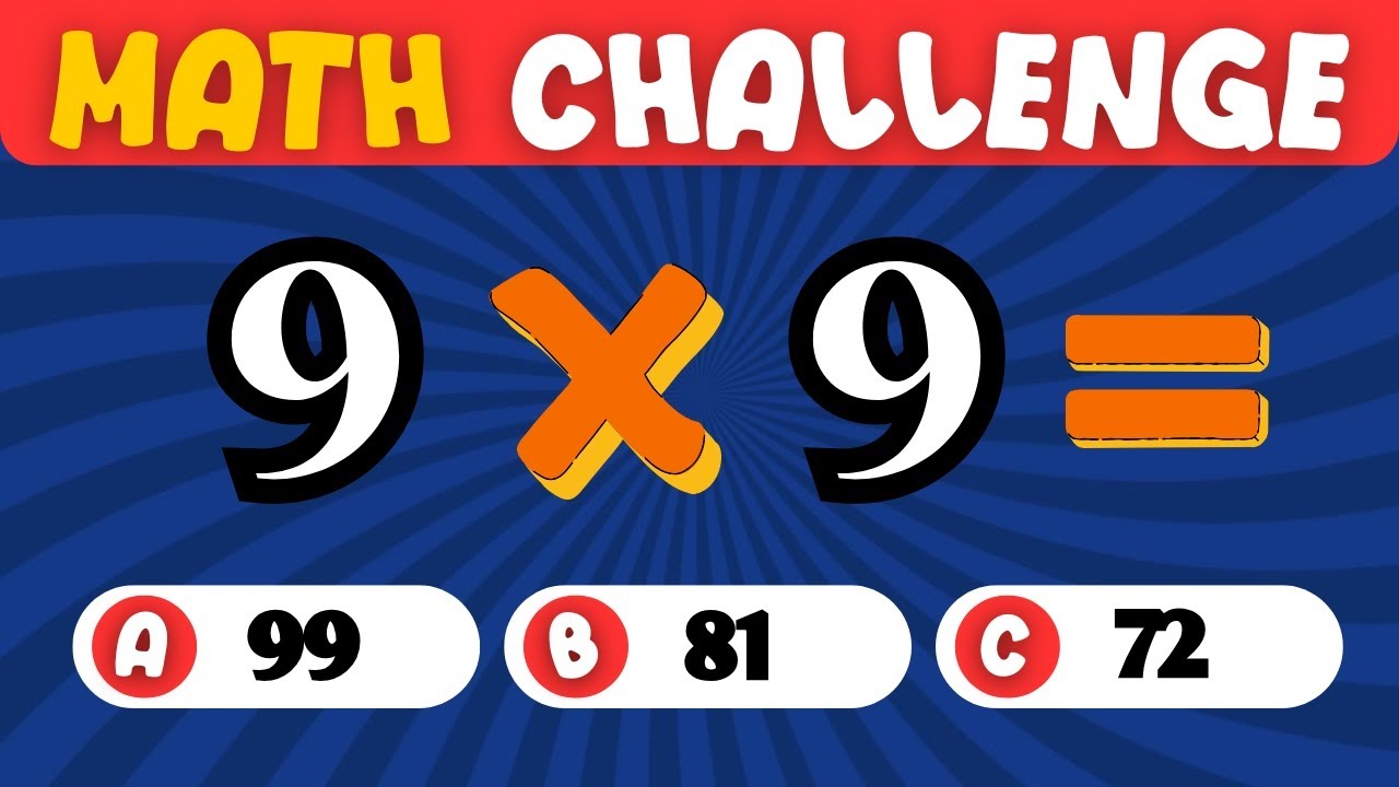 Fun Math Quiz for Kids! 🧮 Addition, Subtraction, Multiplication & Division | Brain Challenge ...
