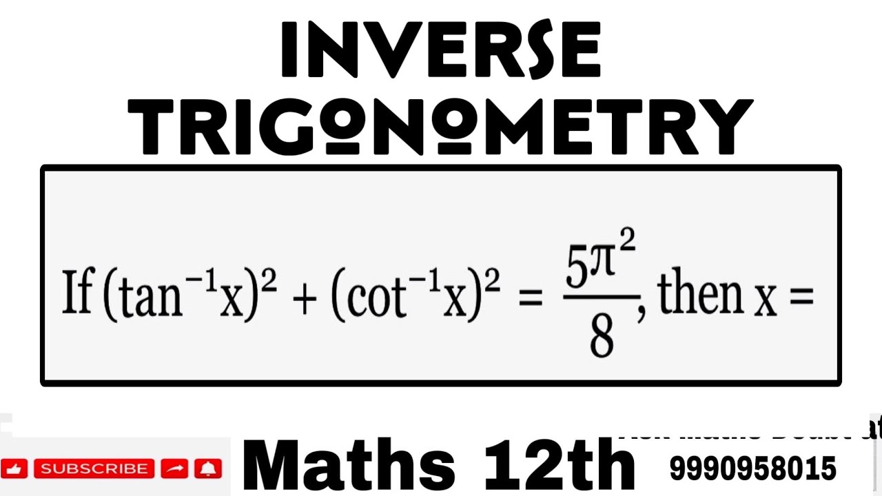 Solve tan 1 x 2 cot 1x 2 5pi 2 8 Inverse solve-tan-1-x-2-cot-1x-2-5pi-2-8-inverse