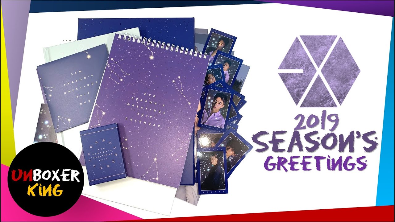 EXO 엑소 || 2019 SEASON'S GREETINGS || KPOP MERCH UNBOXING - YouTube