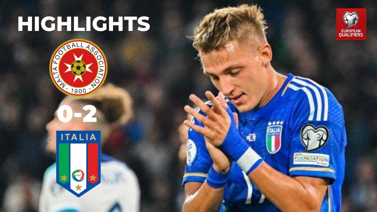 Malta vs Italy 0-2 | Kualifikasi Eropa 2024 | Highlights - YouTube