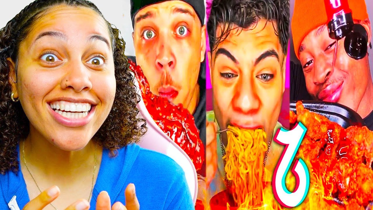 EXTREME Spicy Food TikTok Compilation Reaction - YouTube