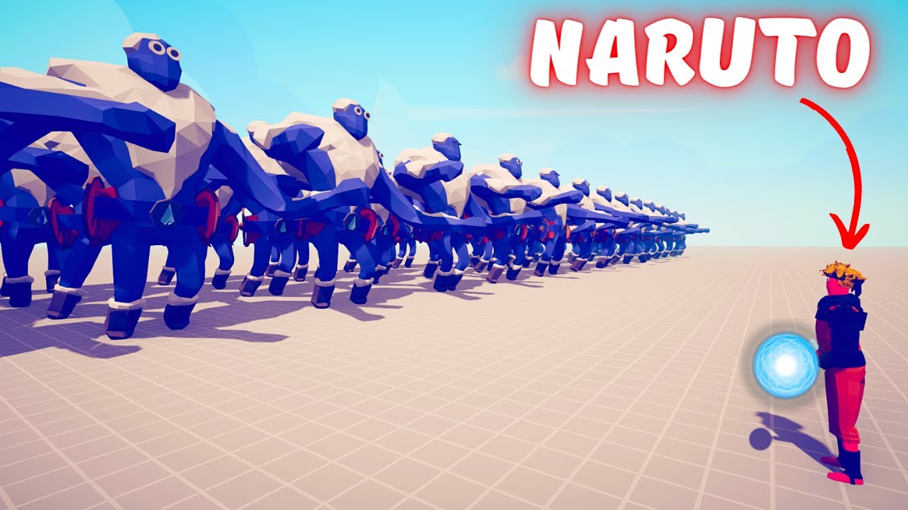 NARUTO vs ARMY OF UNITS - Totally Accurate Battle Simulator TABS - YouTube