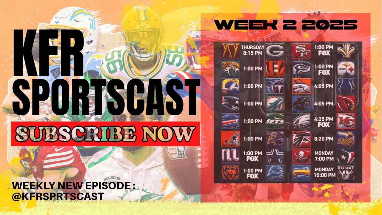 NFL WEEK 2 SCORES AND PREDICTIONS WITH KFR SPORTSCAST - YouTube
