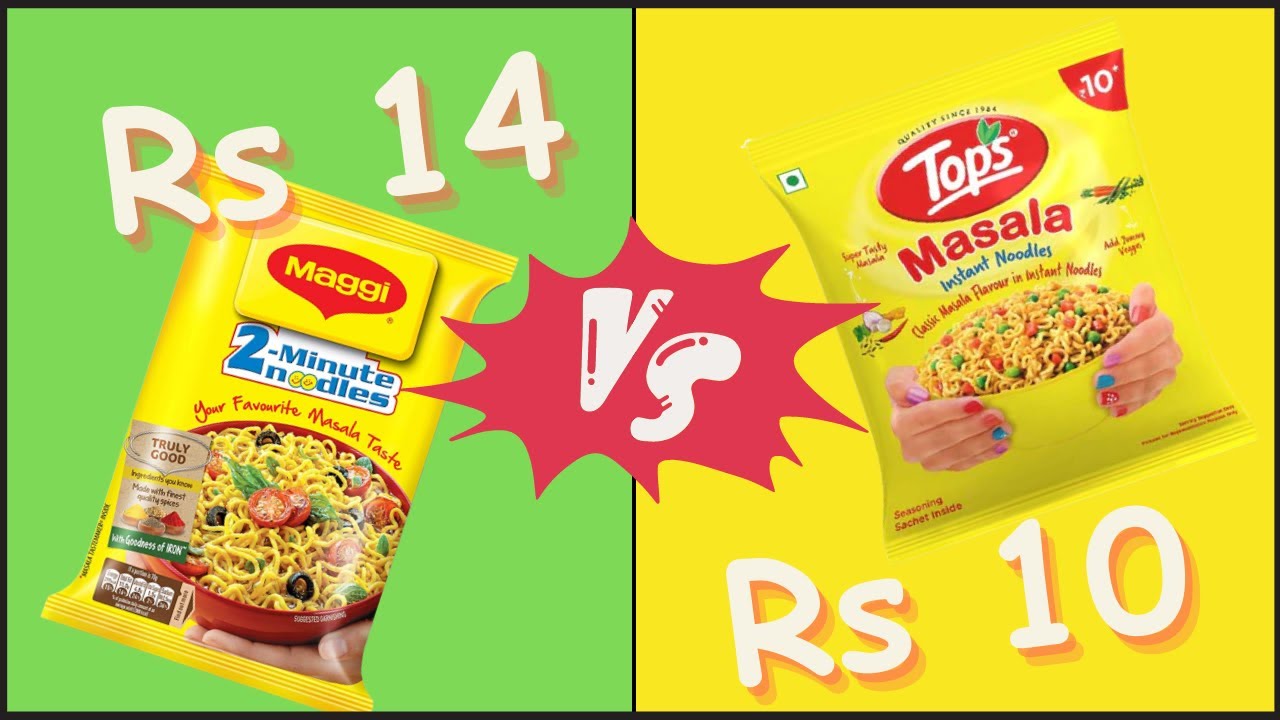 Maggi substitute at just ₹10. Tops masala instant noodles review and ...