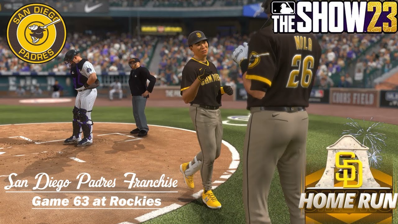 MLB THE SHOW 23 - San Diego Padres Franchise Game 63 at Rockies - YouTube