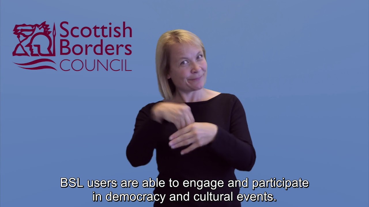 BSL Scotland Act 2015 Scottish Borders Council Action 7 ST - YouTube