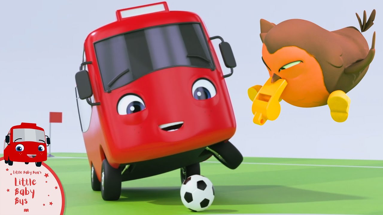 Buster Plays Soccer | Red Buster | Bus Cartoon | Fun Kids Cartoon Video ...