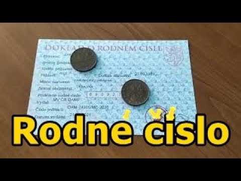 Rodné číslo (Родное число) зачем? как получить? - YouTube