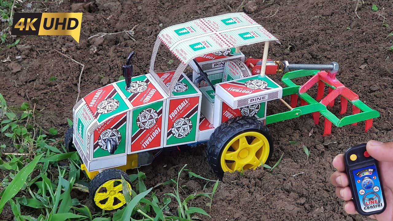 How to Make Tractor with Cultivator at Home | DIY Tractor Making ...