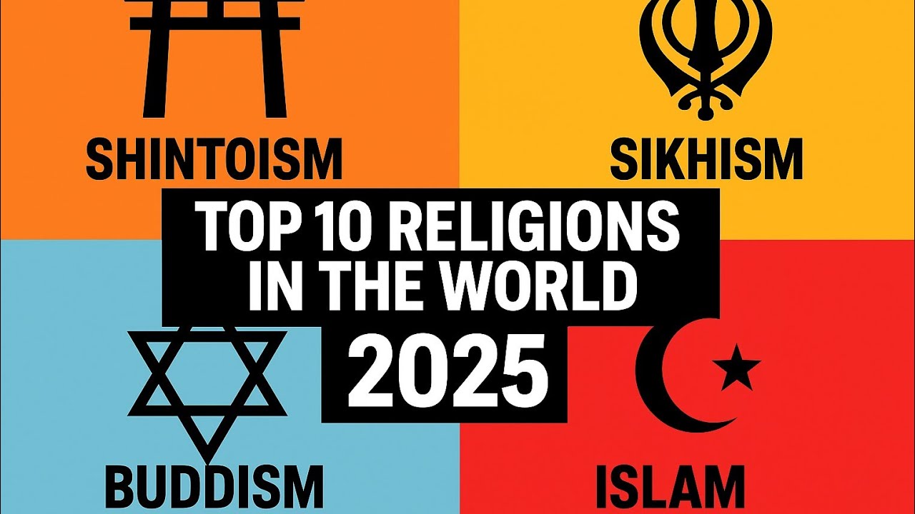 Top 10 Religions in the World | Ranked by Population 2025 - YouTube