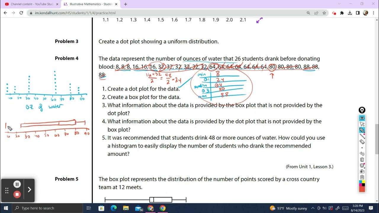 Illustrative Mathematics Algebra 1 Unit 1 Lesson 4 Practice EXPLAINED ...