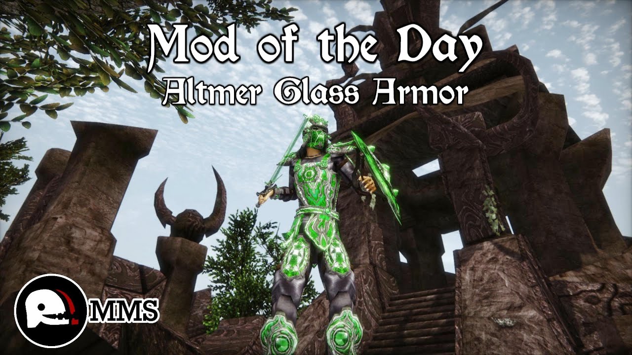 Morrowind Mod of the Day EP23 - Altmer Glass Armor Items Mod Showcase ...