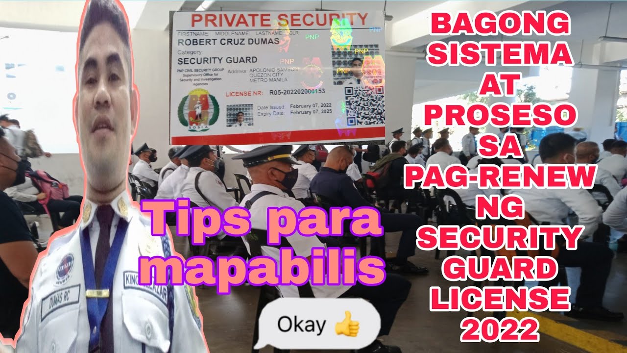 BAGONG PROSESO/PAANO KUMUHA O MAG RENEW NG SECURITY GUARD LICENSE ...