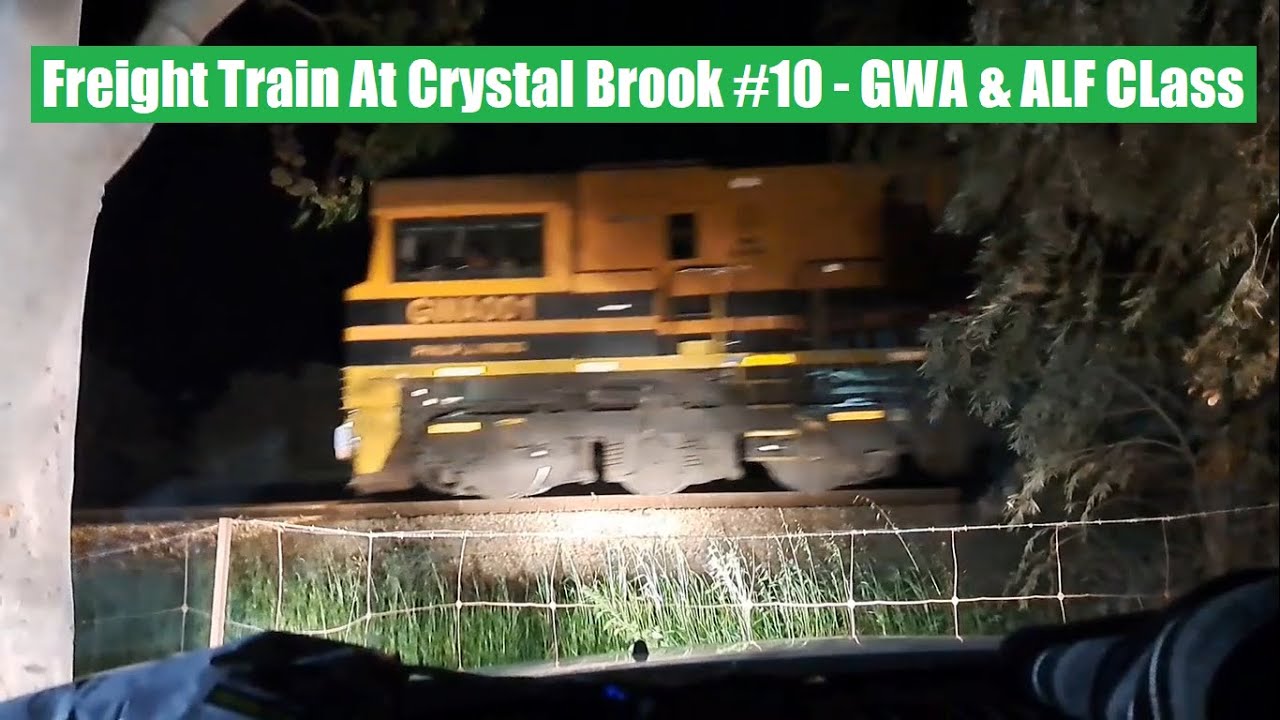 Freight Train At Crystal Brook #10 - GWA & ALF Class - YouTube