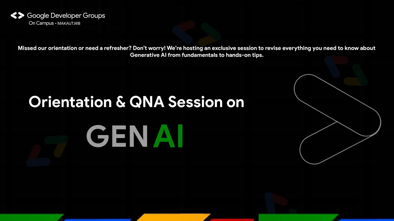 GDG ON CAMPUS INFO SESSION AND GEN AI QNA | #gdgoncampus #genai #gdsc # ...