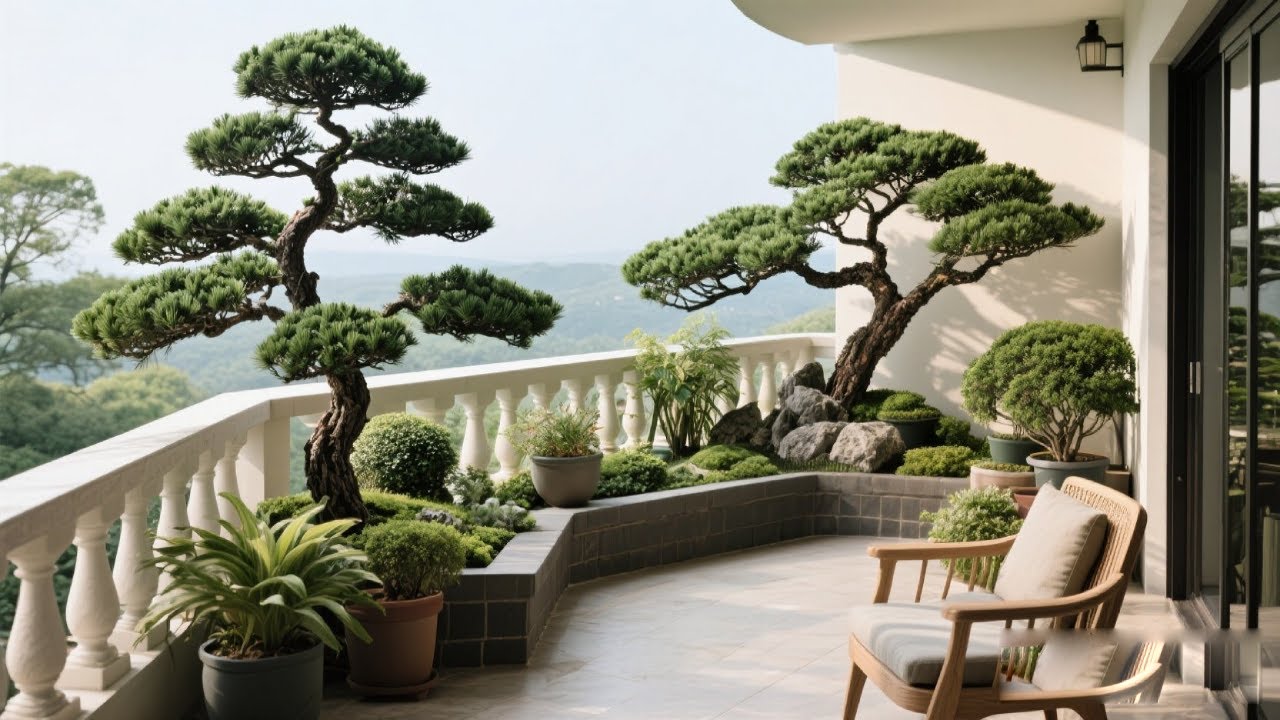 Create A Majestic And Vigorous Podocarpus Landscape On The Balcony # ...