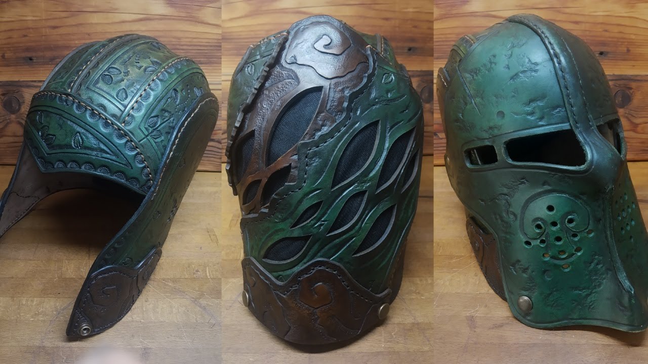 3 in 1 Helmet - Leather Crafting Tutorial - YouTube