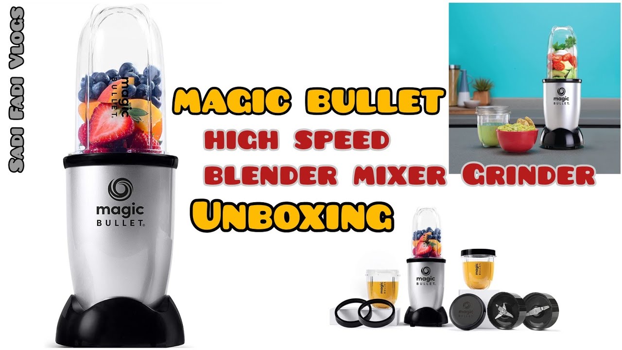 Unboxing Magic Bullet high speed blender mixer grinder - ease and ...