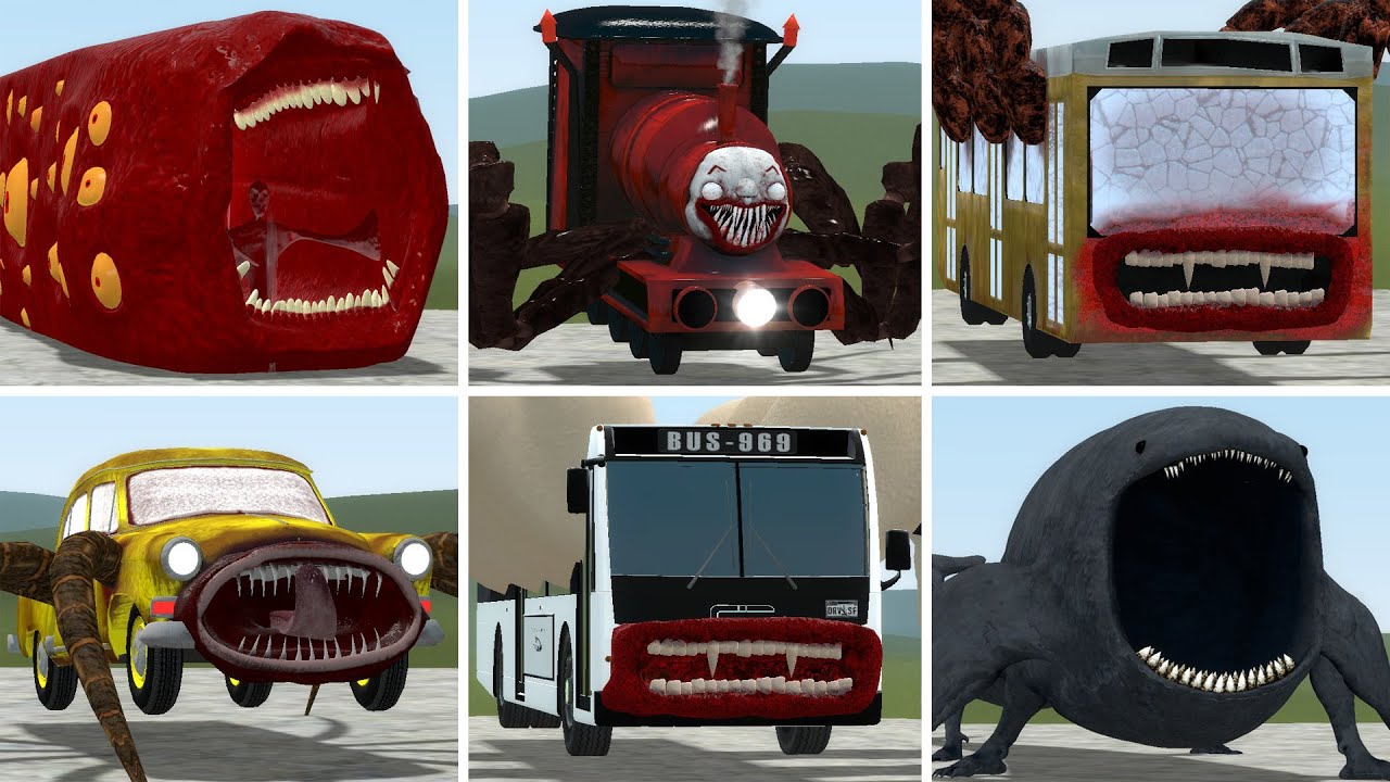 TRAIN EATER, CHOO CHOO CHARLES, BUS EATER, CAR EATER, BLOOP VS ALL ...