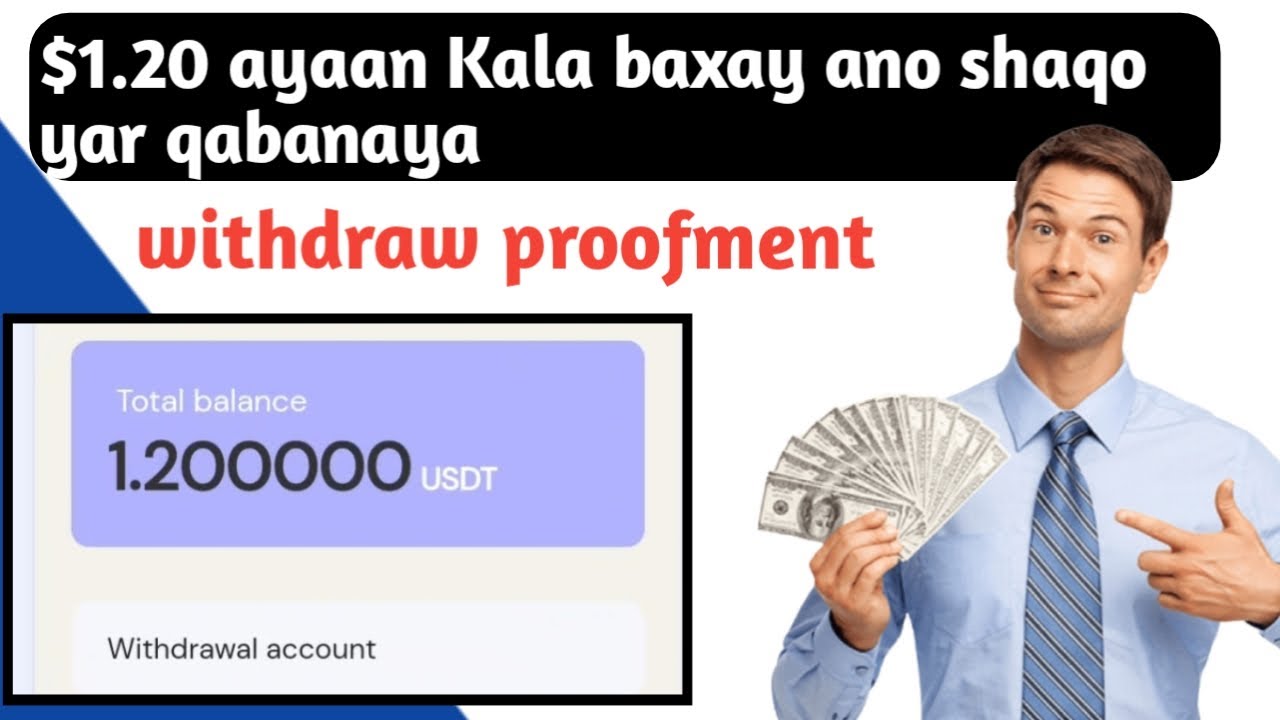 $1.2 Kala bax every day | withdraw proofment - YouTube