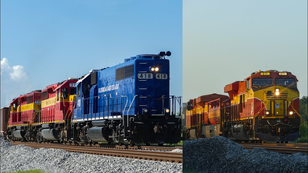 4th Of July Railfanning On The FEC ft. Brightline, MWAX, CFRC & FEC 425 ...
