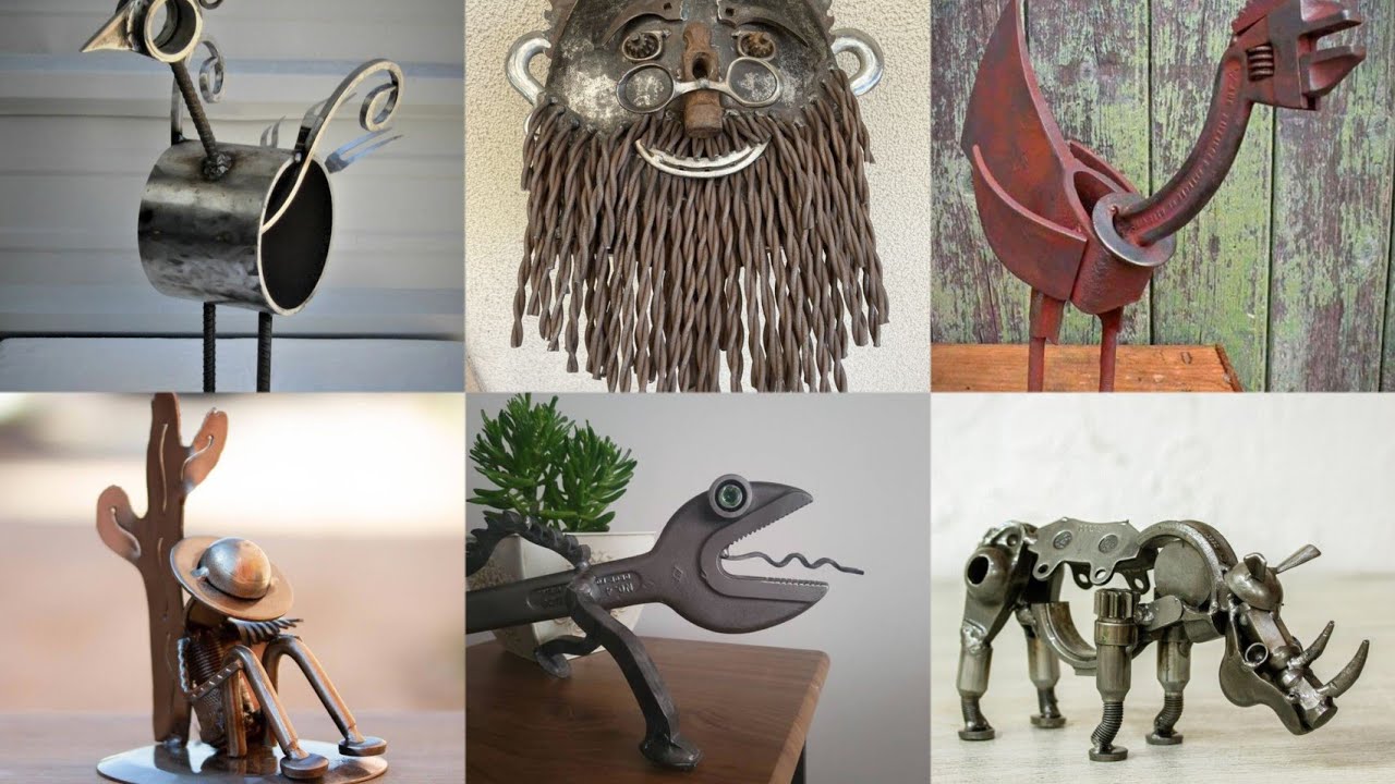 How to make metal sculpture! 100 metal sculpture art ideas from welding ...