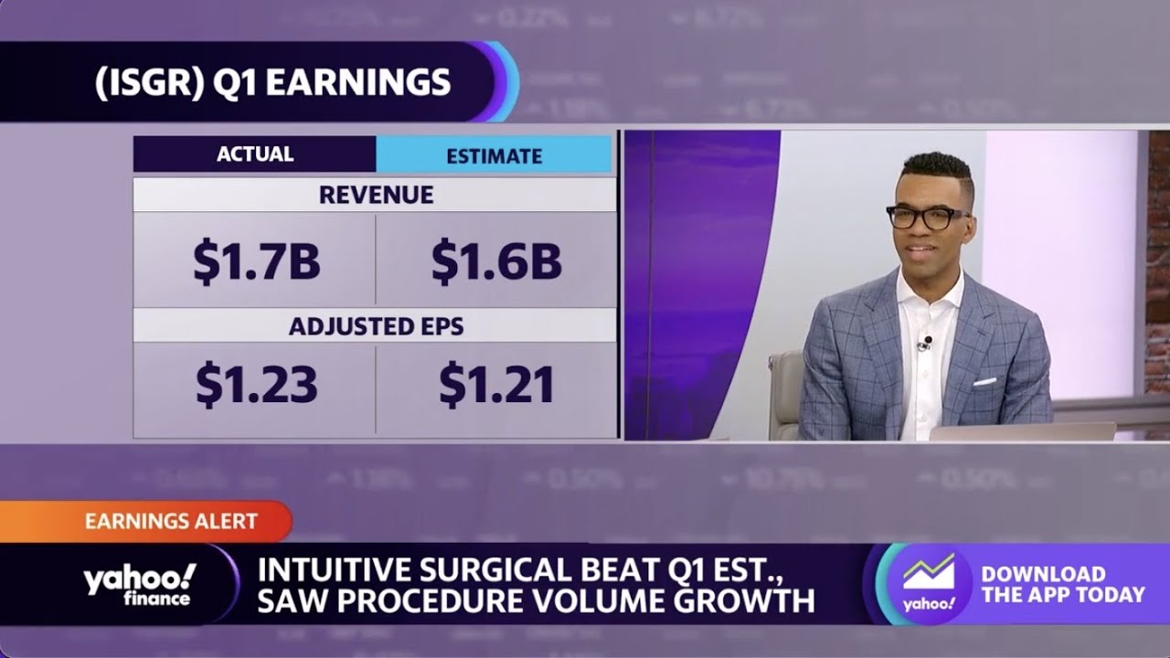 Intuitive Surgical stock rises on Q1 earnings beat - YouTube