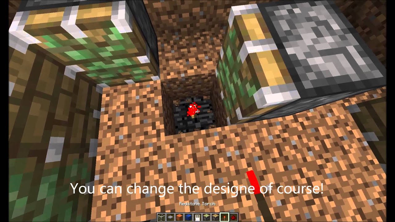 Minecraft redstone tutorial: Piston puzzle - YouTube