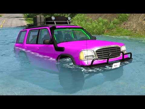 Cars vs Deep Water #1! BeamNG.Drive Compilation! Beam NG Mods! - YouTube