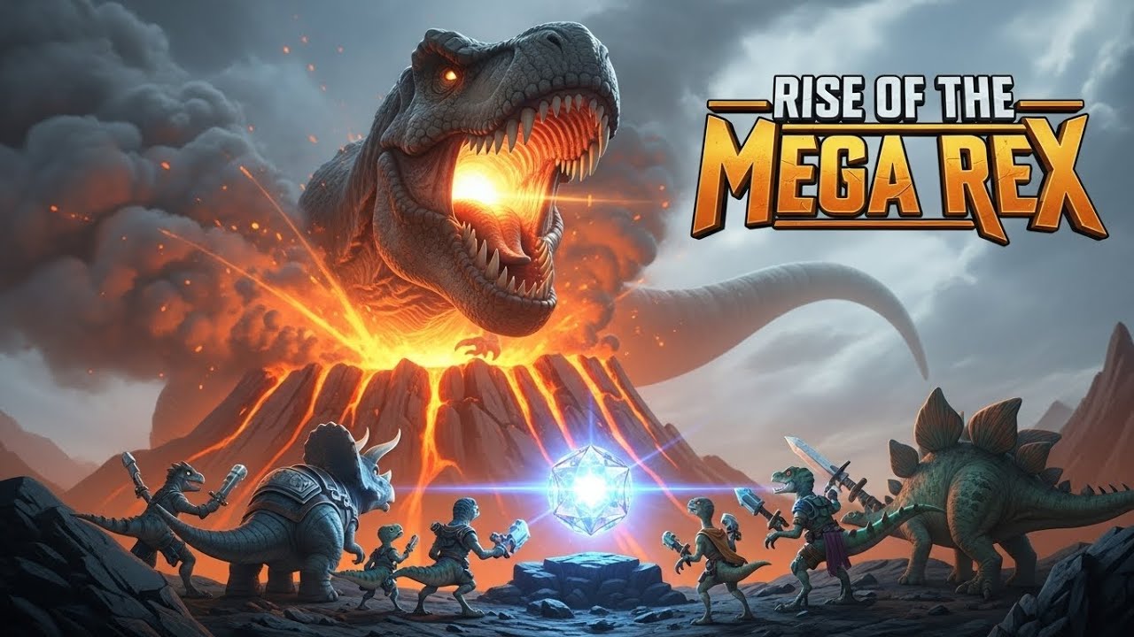 Episode: 7 🦖 Rise of the Mega Rex | Dinosaur Story for Kids | Moral ...