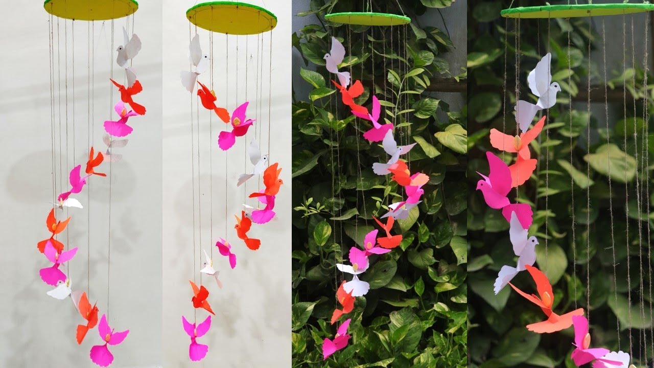 DIY paper wall hanging idea || easy paper craft || handmade paper craft ...