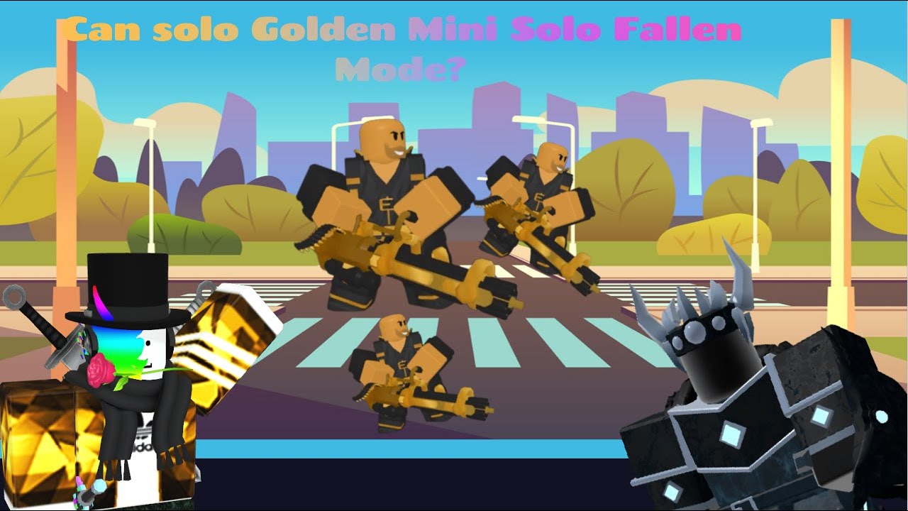 Can Solo Golden Mini Win Fallen Mode /Roblox-TDS// - YouTube