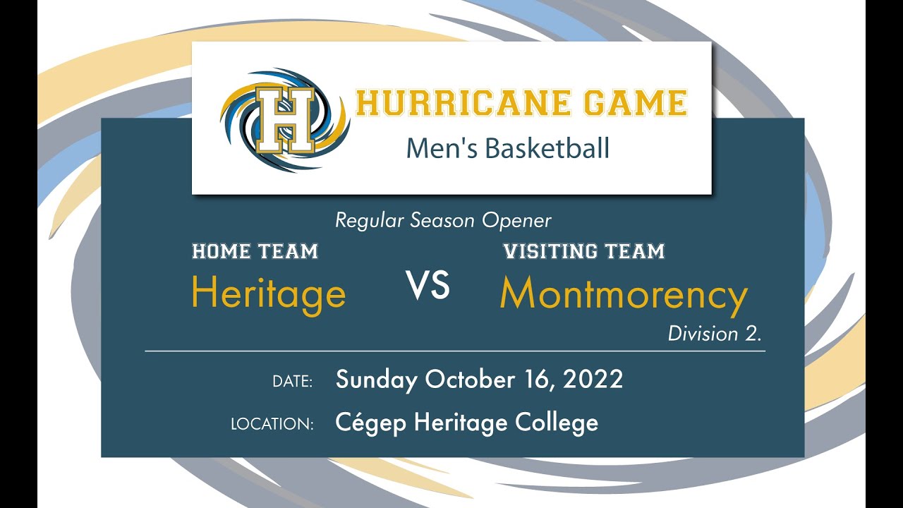 Heritage Hurricanes Men’s Basketball, Sunday October 16, 2022 - YouTube
